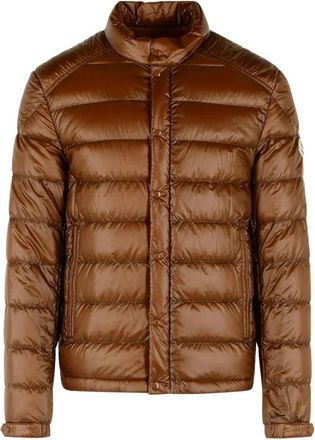 Moncler Selves Kurze Daunenjacke - - Jackets - Herren - Braun - M