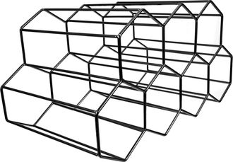 DOITOOL Honeycomb Metall Weinregal Fächer Freistehend Flaschenhalter Robust Für Küche Esszimmer Bar