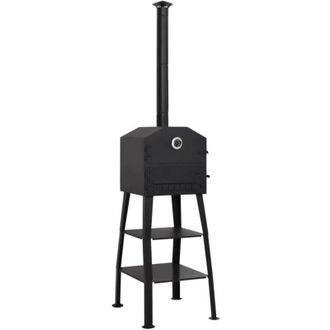 vidaXL Outdoor-Pizzaofen Holzkohle mit 2 Schamottesteinen Vidaxl