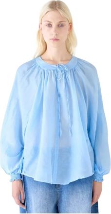 Shaft Femme, Blouses et Chemises, Bleu, Taille: 40 FR Camicia Mousse