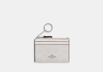 Coach Schmales Mini-Ausweisetui aus charakteristischem Canvas