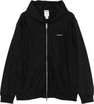 Calvin Klein Homme, Sweatshirts et sweats &agrave; capuche, Noir, Taille: M Micro Logo Dbl FZ Sweat &agrave; capuche