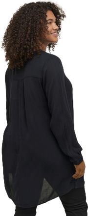 Kaffe Curve Tunika KCami Damen Gro&szlig;e Gr&ouml;&szlig;en Tunika Casual Langarm V-Ausschnitt Bluse 46, Midnight Marine