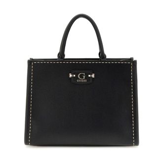 Guess Schwarze PU-Ledertasche - Handheld-Stil - - Bags - Damen - Schwarzk - ONE SIZE