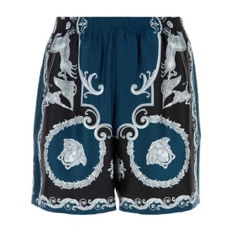 Versace Printed Silk Twill Slim Shorts - - Swimwear - Herren - Mehrfarbig - L