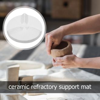 IFUNDOM Feuerfeste Wiederverwendbare Ofenmatte aus Aluminiumoxid 55cm Bewegliche Keramikst&uuml;tzmatte f&uuml;r T&ouml;pfer&ouml;fen Feuerfeste Brennofenunterlage Ofenzubeh&ouml;r f&uuml;