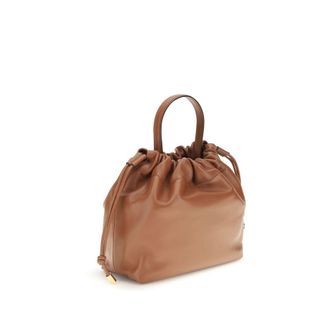 Chlo&eacute; Lambskin Leather Shoulder Bag - Brown