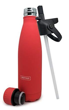 Nerthus Kitchenware Doppelwandige Thermosflasche aus Edelstahl