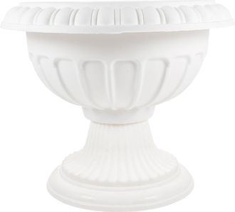 Lurrose R&ouml;mischer Hochzeits Blumentopf aus Bruchfestem Kunststoff Vintage Pflanzgef&auml;&szlig; f&uuml;r Haust&uuml;r Garten und Partydekoration Stabile und Farbbest&auml;ndige Urne