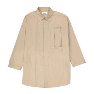 AMBUSH Beiges Baumwollhemd mit Logo-Detail - - Jackets - Herren - Beige - M