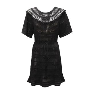 Twinset Gestricktes Kleid in Schwarz - - Dresses - Damen - Schwarzk - XS