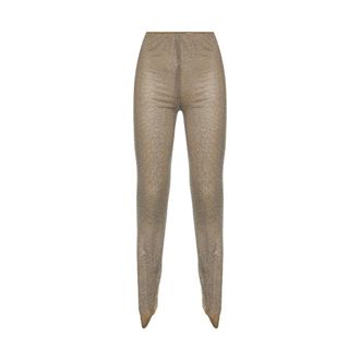 Giuseppe Di Morabito Crystal Leggings - - Trousers - Damen - Beige - M