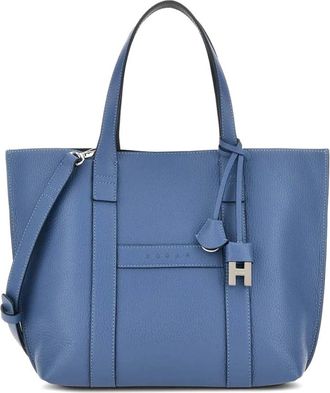 Hogan Femme, Sacs, Bleu, Taille: ONE Size Script Small Shopping Bag