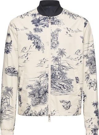 Moncler Moncler Reversible Printed Poplin Jacket, Men, Multicolour, Size: 1