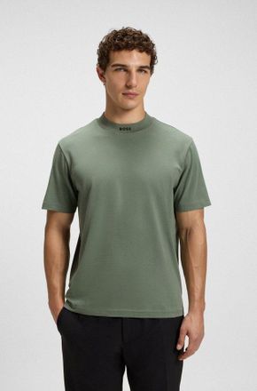 HUGO BOSS T-Shirt Tee Collar Zone mit Logo am Ausschnitt