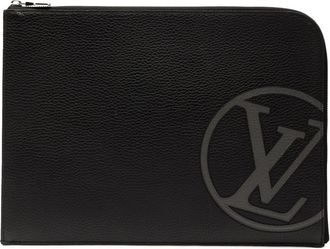 Louis Vuitton Clutches - Taurillon Initials Circle Pochette Jour GM - Gr. unisize - in Schwarz - f&uuml;r Damen