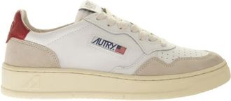 Autry Low-Top Sneaker - Medalist Low Leather And Suede Sneakers - Gr. 40 (EU) - in Beige - f&uuml;r Damen