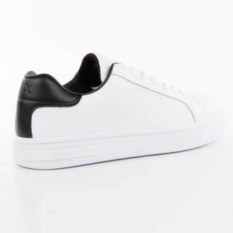 A|X Armani Exchange Urban Basket aus wei&szlig;em Leder - - Shoes - Damen - Wei&szlig; - 37 EU
