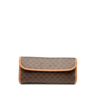 Celine Pre-owned Vintage Clutch - Femme - Pre-owned - Brun - Taille: ONE Size