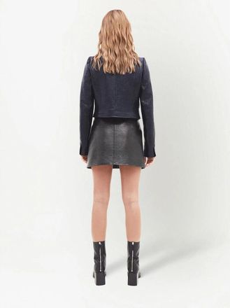 Courr&egrave;ges Logo-Embroidered Stretch Cotton Jacket - Navy
