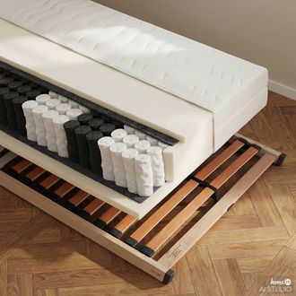 Nova Dream Sleepline home24 home24 Ausa Sparset 140 x 200cm Braun/Wei&szlig;