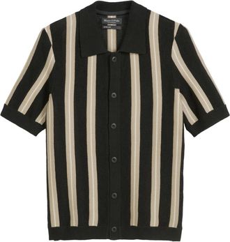 Marc O'Polo Strick-Poloshirt - - Knitwear - Herren - Schwarzk - 2XL