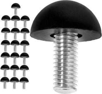 OSALADI 20 Stück Höhenverstellbare Möbelfüße Gleiter mit Rundkopf für Tisch Stuhl Schrank Stabile Nivellierfüße rutschfest Schützend für Möbelbeine