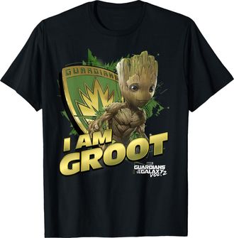 MARVEL Guardians Vol.2 I AM GROOT Shield Splash T-Shirt