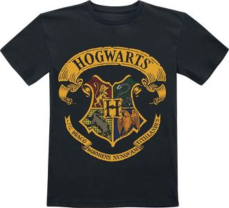 Harry Potter Kids - Hogwarts Crest Unisex T-Shirt schwarz 116