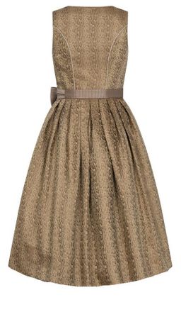 N&uuml;bler Trachtenkleid Midi-Dirndl Frieda in Goldbraun von N&uuml;bler - Rockl&auml;nge 65 cm