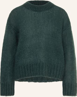 Part Two Mohair-Pullover Sillepw gruen