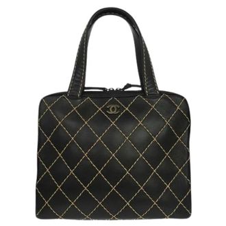 Chanel Pre-owned Surpique zip around satchel - - Pre-owned - Damen - Schwarzk - ONE SIZE