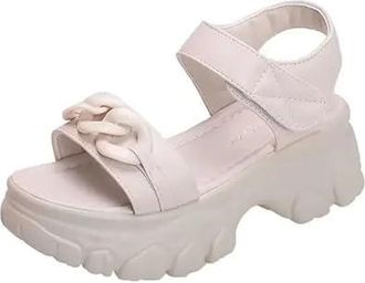 Generic Sandales Femmes, Sandale Femme Confortable Sandales dété confortables à plateforme et bout ouvert for femmes, chaussures de luxe tous les jours(Beige 