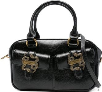 Just Cavalli Femme, Sacs, Noir, Taille: ONE Size Sac à Bandoulière en Similicuir Noir