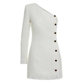 Alessandra Rich Mini Strickkleid - - Dresses - Damen - Wei&szlig; - XS