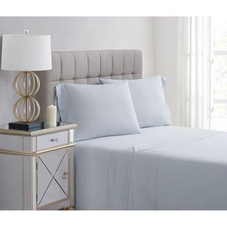 Charisma Kissenbezüge, Perkal-Baumwolle, Fadenzahl 400, Standard, Blau