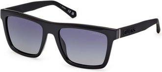 Guess Homme, Accessoires, Noir, Taille: 55 MM Lunettes de soleil carrées