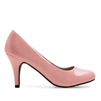 Andres Machado Elegante Pumps aus Lederimitat f&uuml;r Junge Frauen mit 9,5 cm Absatz - AM422 - High-Heels hohe Damenschuhe f&uuml;r den Fr&uuml;hling - Rosa Lack Gr&ouml;&szlig;e EU 35