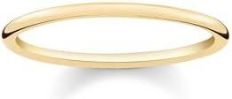 Thomas Sabo Bague pour Femme Vergoldet TR2123-413-12, 52, Métal, Aucune Pierre précieuse
