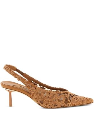 Le Silla Chantilly Slingback-Pumps - Braun