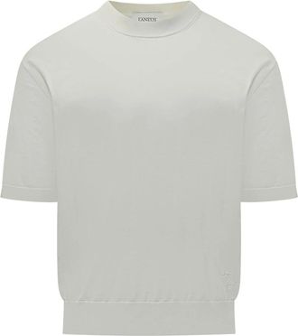 Laneus Homme, Pulls, Beige, Taille: L T-shirt Tricot&eacute;