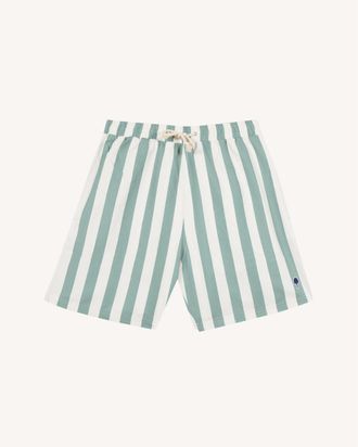 Faguo Short de bain vert et &eacute;cru - MIMIZAN