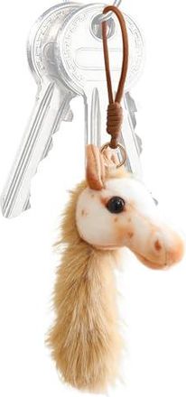 Generic Breloque de sac &agrave; dos en peluche pour sac &agrave; dos en forme de t&ecirc;te de cheval | pour femmes, hommes,, sac &agrave; main, portefeuille, d&eacute;coration de sac &agrave; dos, 