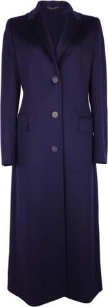 Loro Piana Femme, Manteaux, Bleu, Taille: 44 FR Capolavoro Long Coat