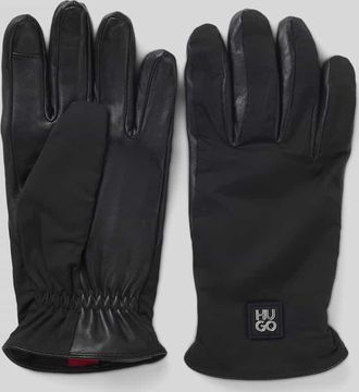 HUGO BOSS Handschuhe mit Logo-Patch