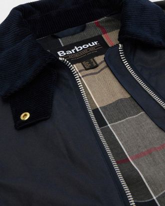 Barbour Allwetterjacke Kurze Wachsjacke Kearton Tartan