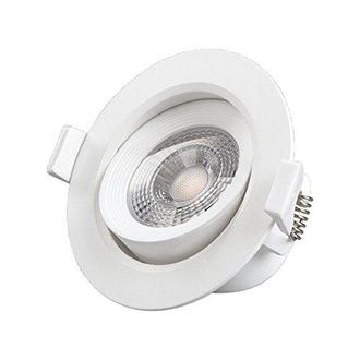 Vision-EL 776323 Spot LED Plafond, PC, 7 W, Blanc, (H x Ø) -44 x 90 mm