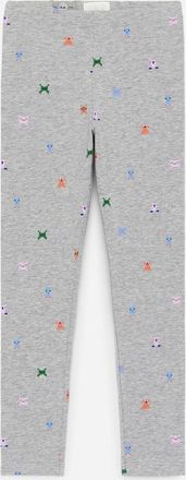 Arket Bedruckte Jersey-Leggings -Grau