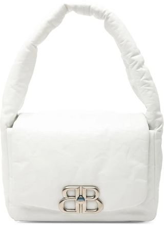 Balenciaga Hobo Bags - Small Calfskin Monaco Sling Shoulder Bag - Gr. unisize - in Wei&szlig; - f&uuml;r Damen