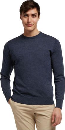 Brooks Brothers Homme, Pulls, Bleu, Taille: XS Pull Ras du Cou en Laine M&eacute;rinos